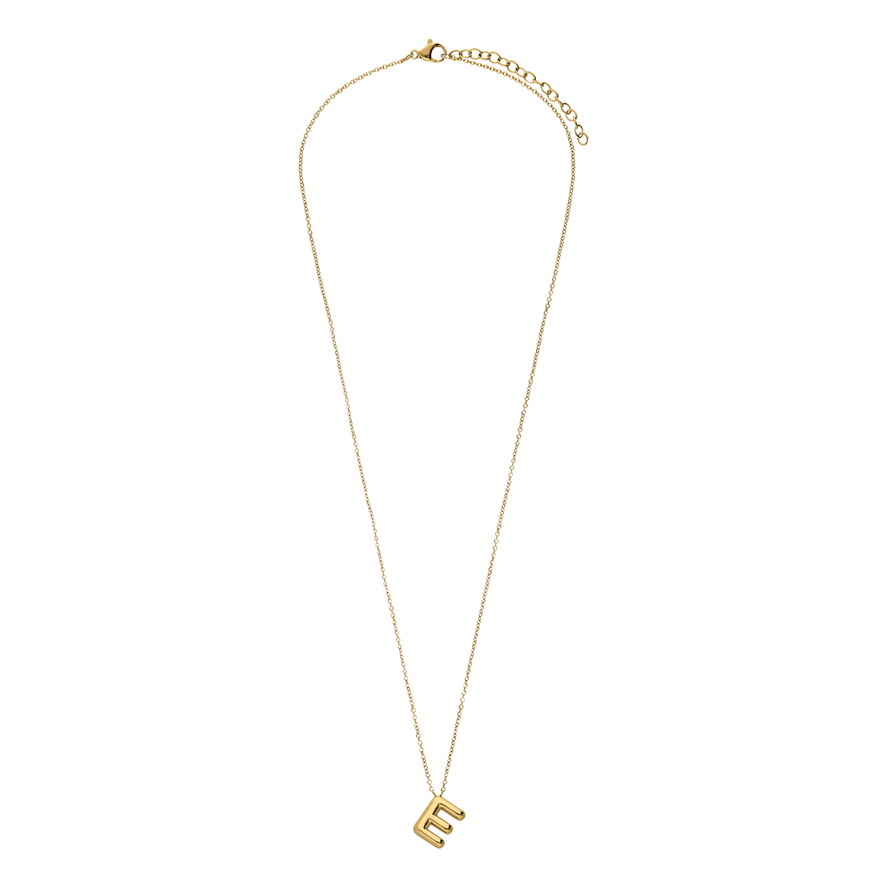 Stainless steel ketting met hanger letter voor dames | Lucardi-BE