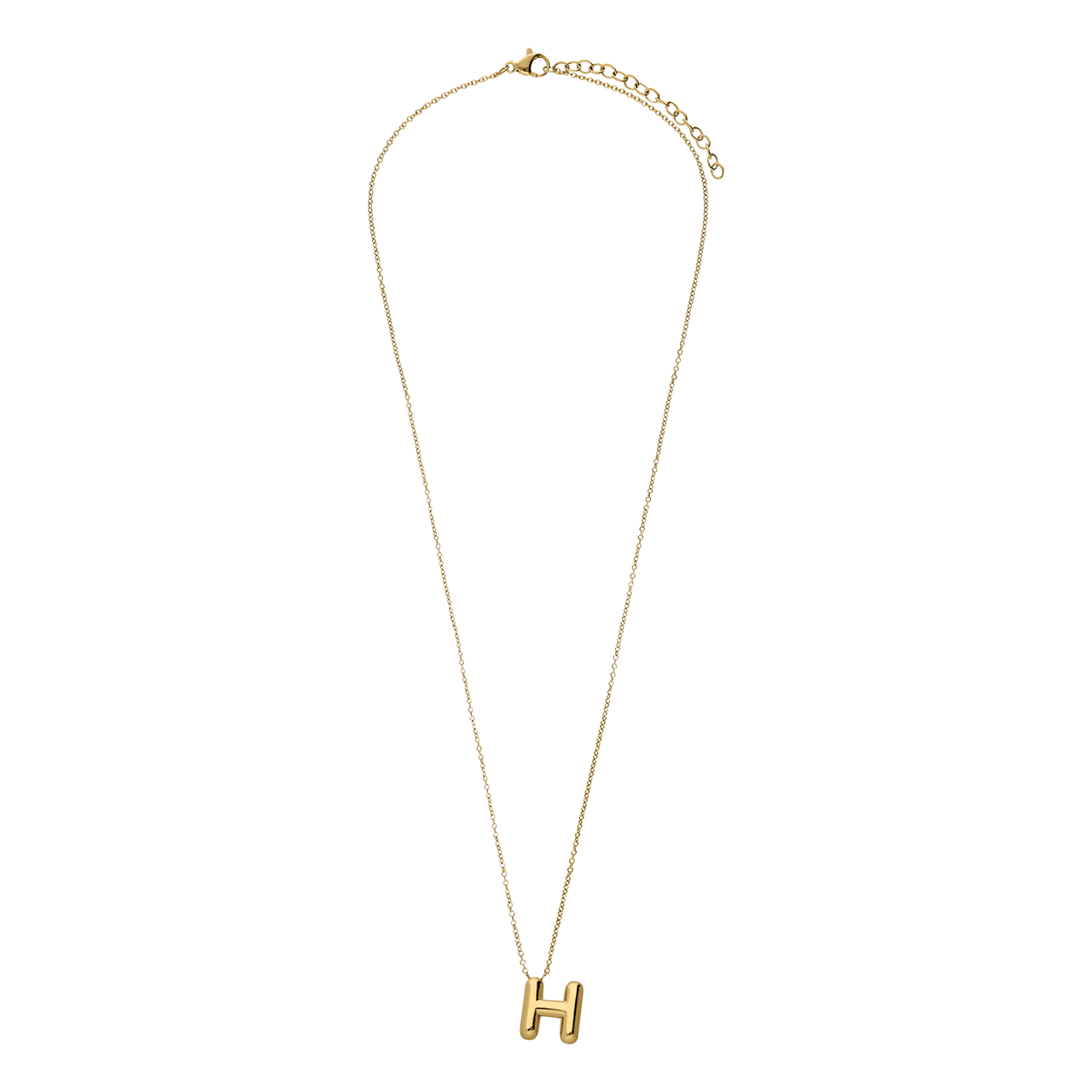 Stainless steel ketting met hanger letter voor dames | Lucardi-BE