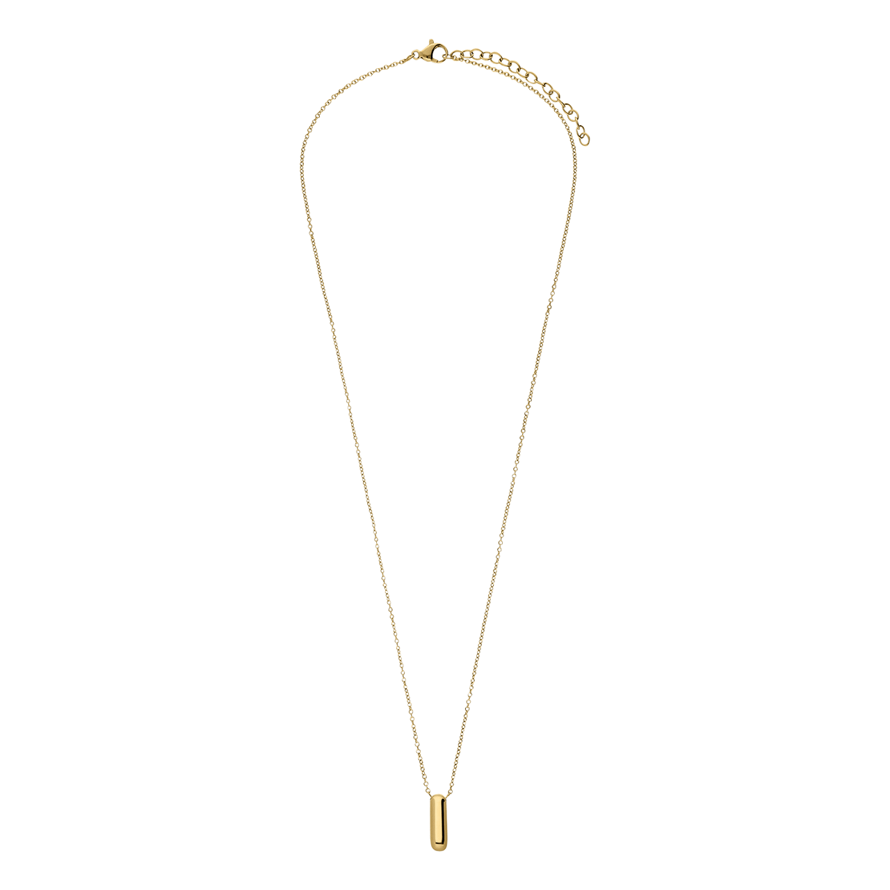 Stainless steel ketting met hanger letter voor dames | Lucardi-BE