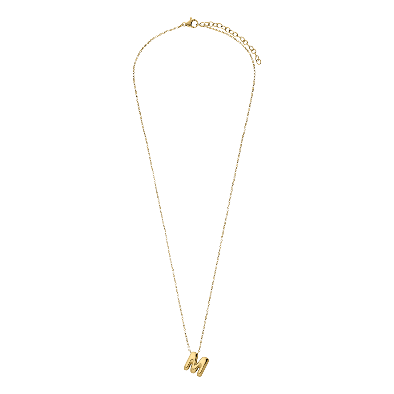 Stainless steel ketting met hanger letter voor dames | Lucardi-BE