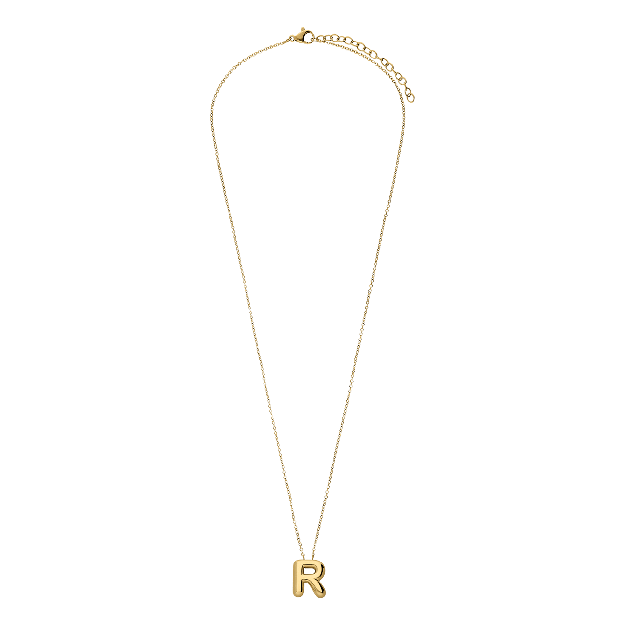 Stainless steel ketting met hanger letter voor dames | Lucardi-BE