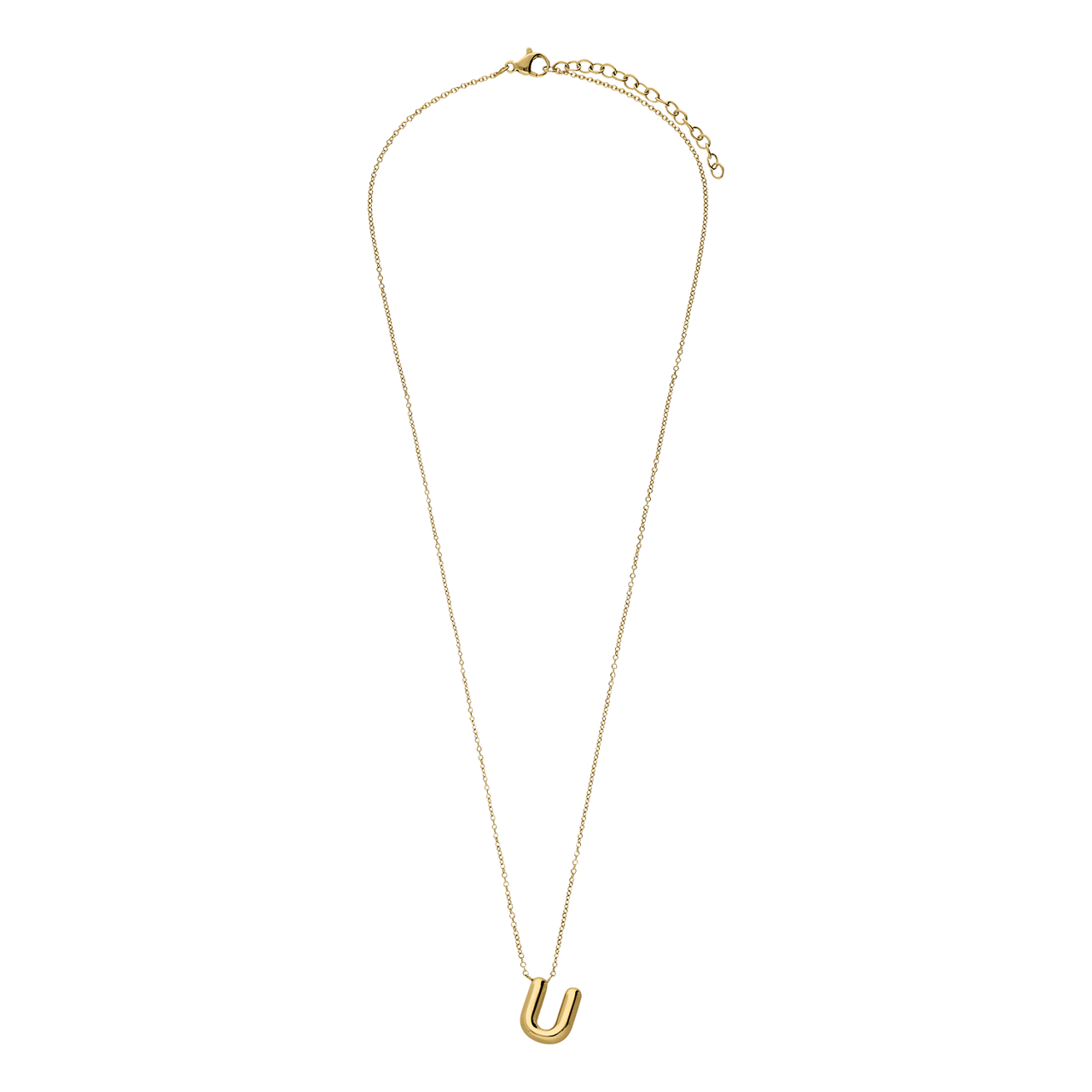 Stainless steel ketting met hanger letter voor dames | Lucardi-BE