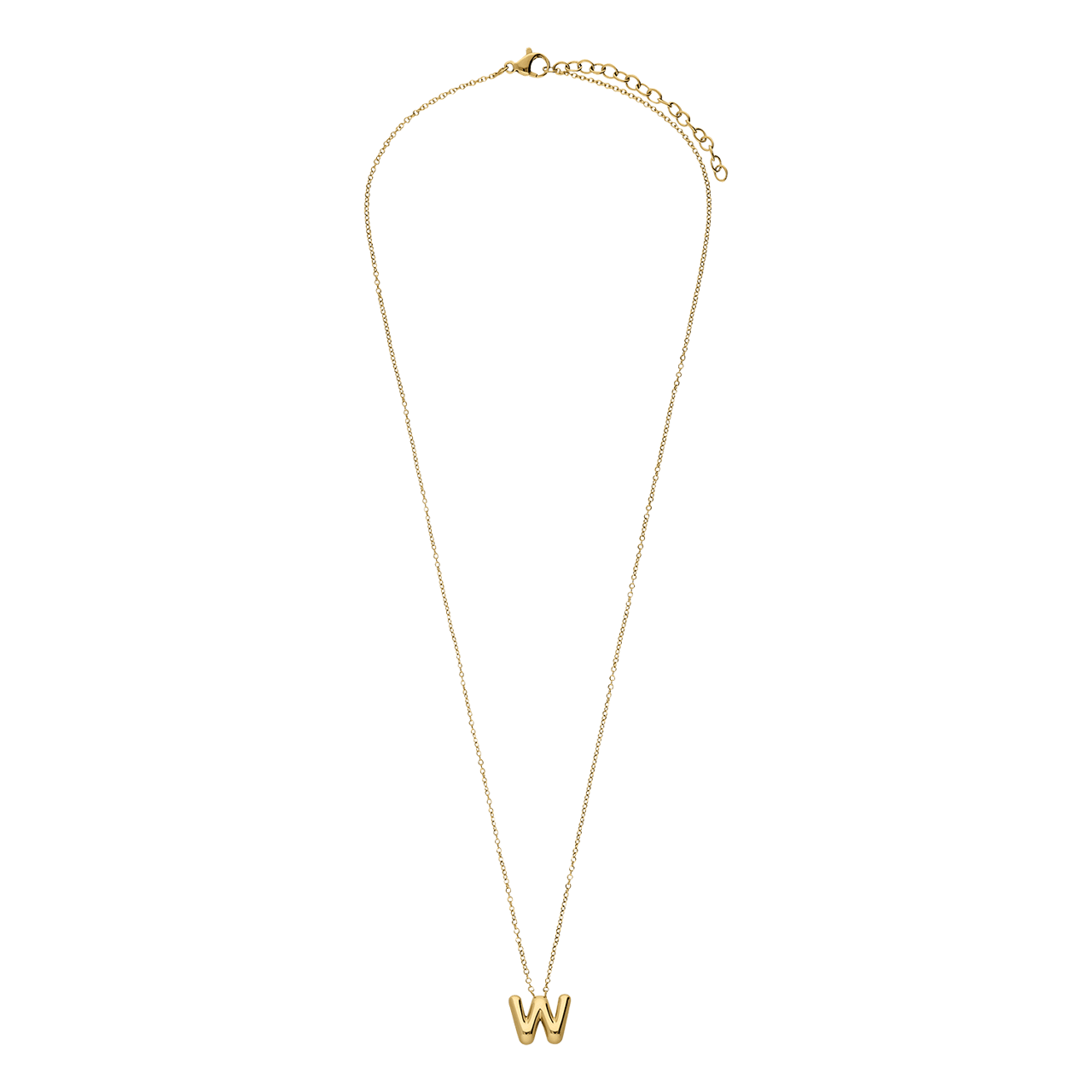 Stainless steel ketting met hanger letter voor dames | Lucardi-BE