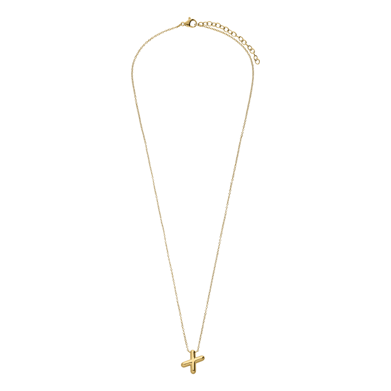 Stainless steel ketting met hanger letter voor dames | Lucardi-BE