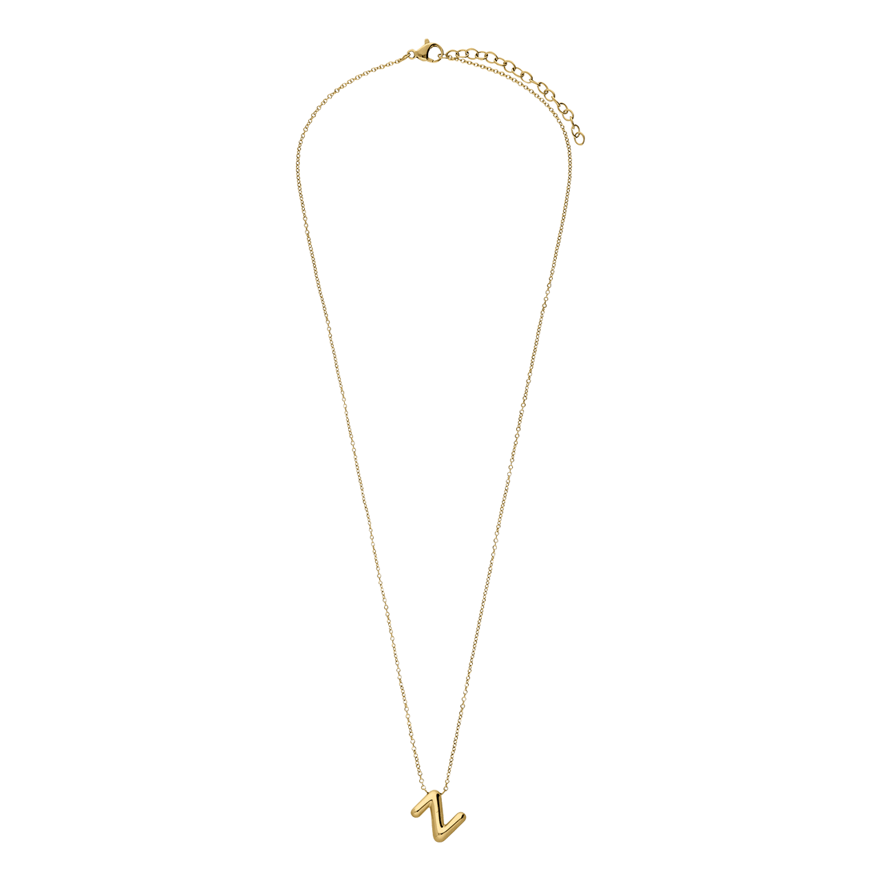 Stainless steel ketting met hanger letter voor dames | Lucardi-BE