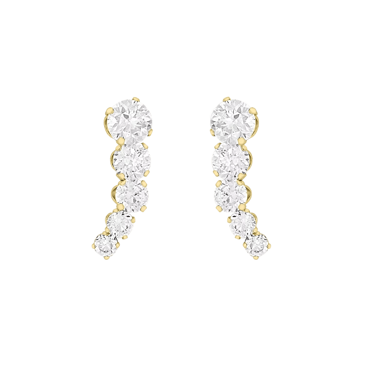 9 Karaat oorknoppen fantasie zirkonia | Lucardi-NL