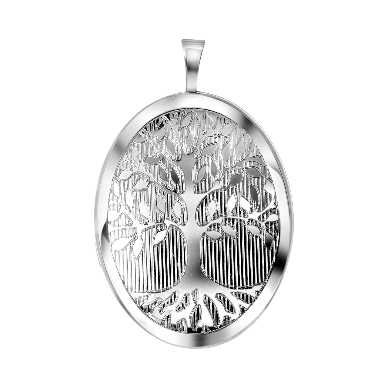 Anhänger Lebensbaum-Medaillon aus 925 Silber | Lucardi-DE