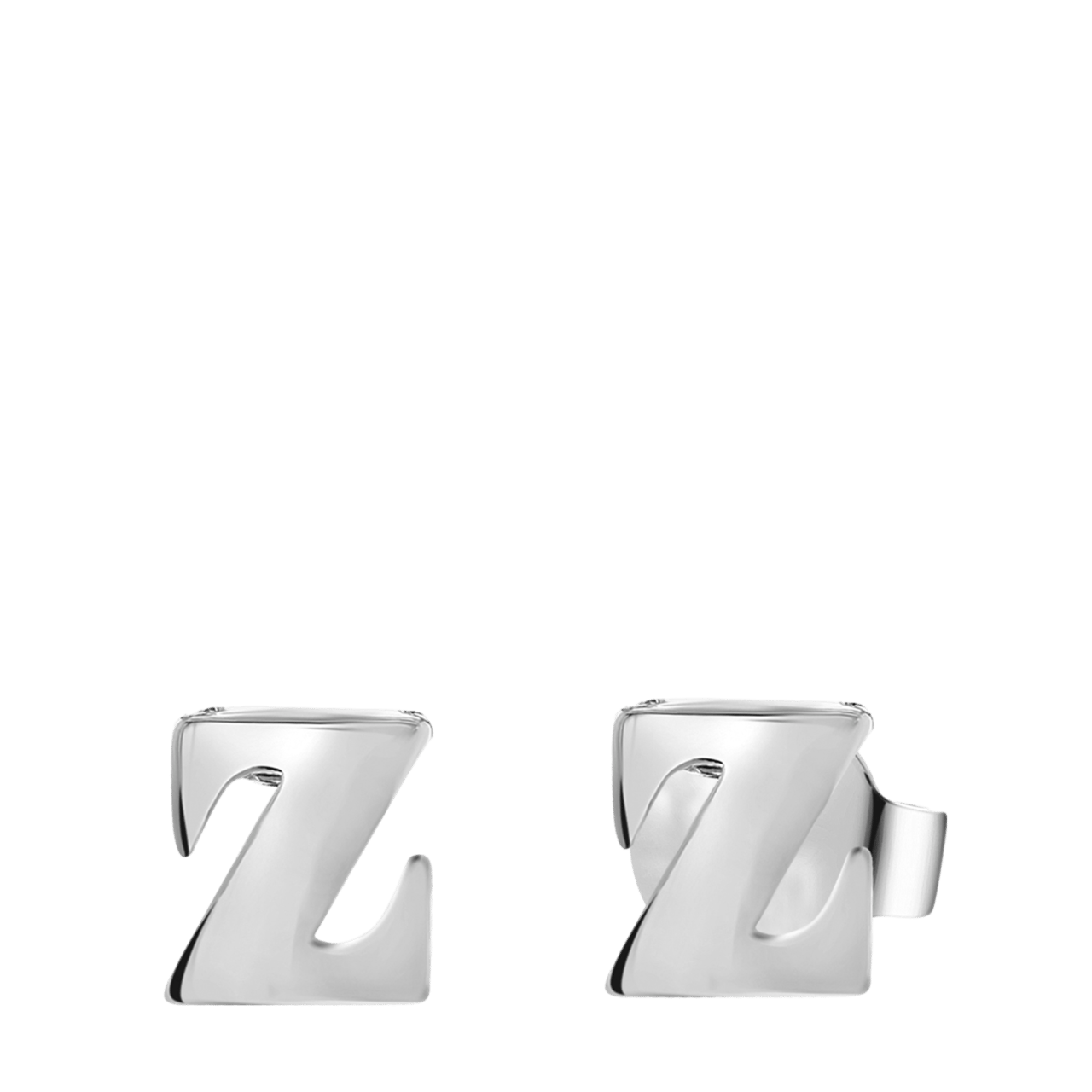 Ohrstecker, Edelstahl, mit Anhänger, Buchstabe | Lucardi-DE