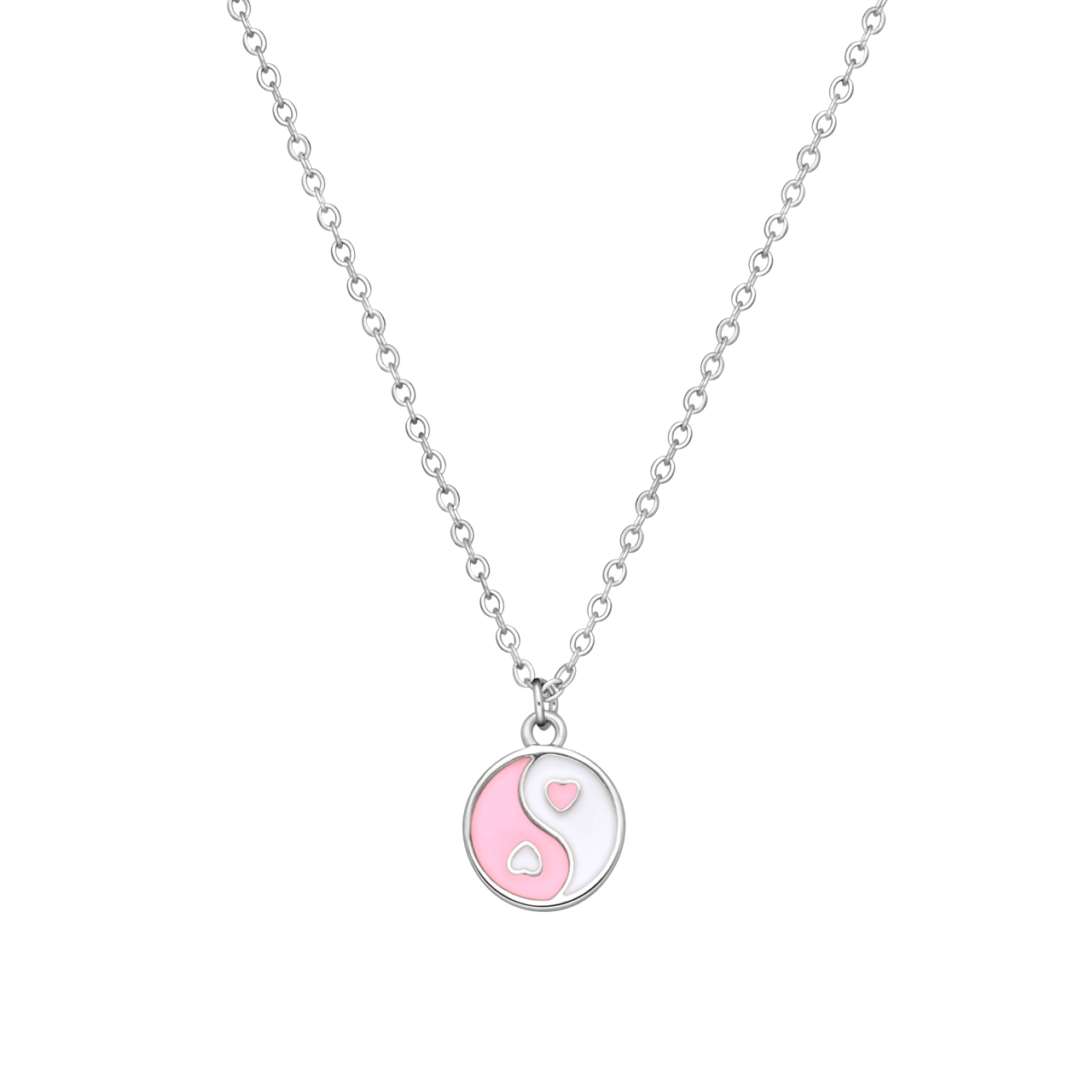Zilverkleurige bijoux ketting met yin yang | Lucardi-NL Zilverkleurige bijoux ketting met yin yang | Lucardi-NL
