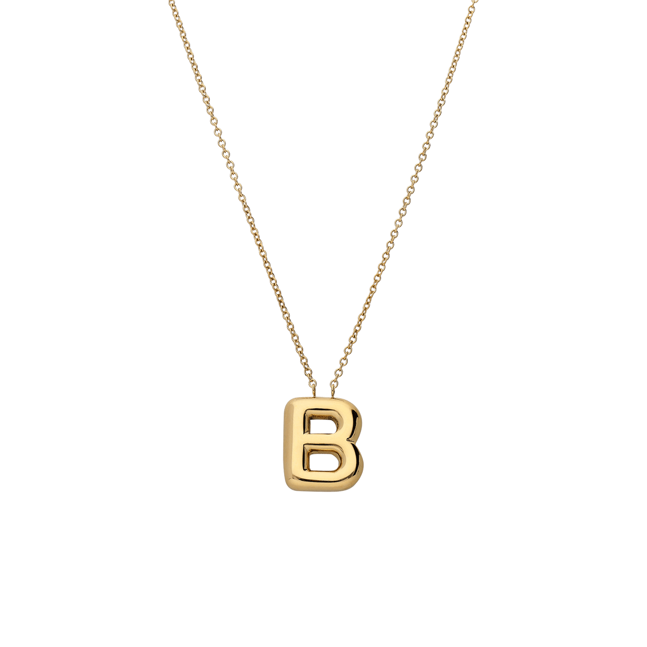 Stainless steel ketting met hanger letter voor dames | Lucardi-BE