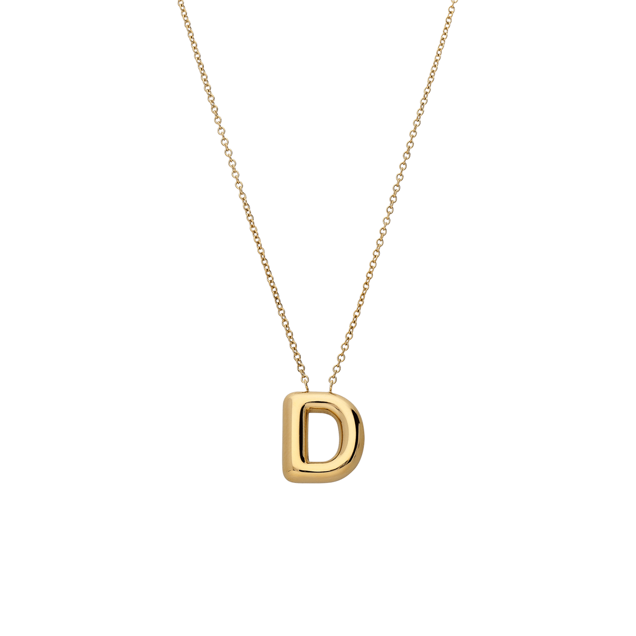 Stainless steel ketting met hanger letter voor dames | Lucardi-BE