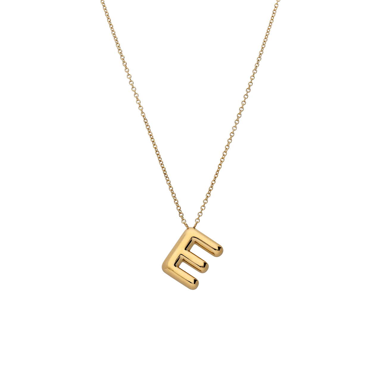 Stainless steel ketting met hanger letter voor dames | Lucardi-BE