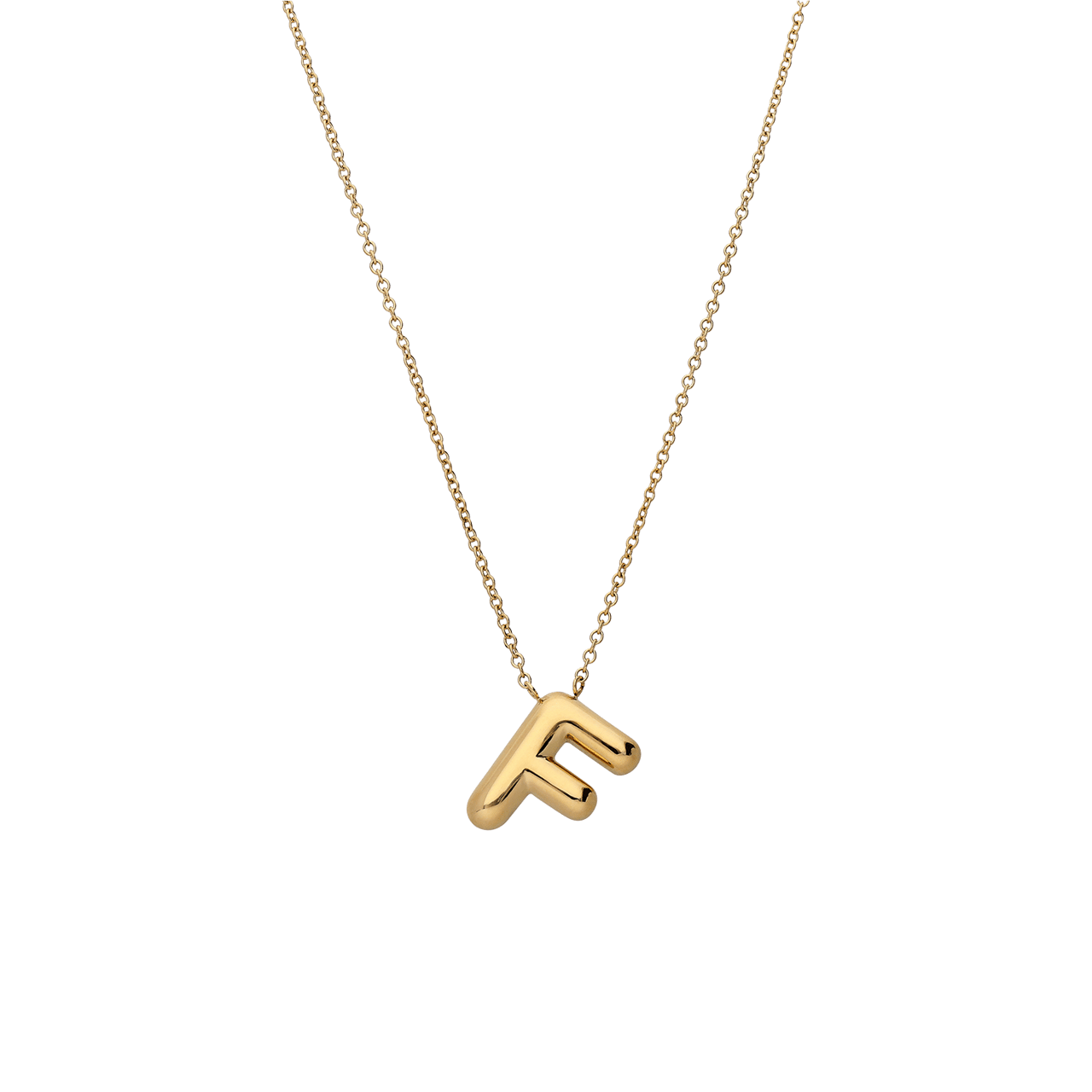 Stainless steel ketting met hanger letter voor dames | Lucardi-BE