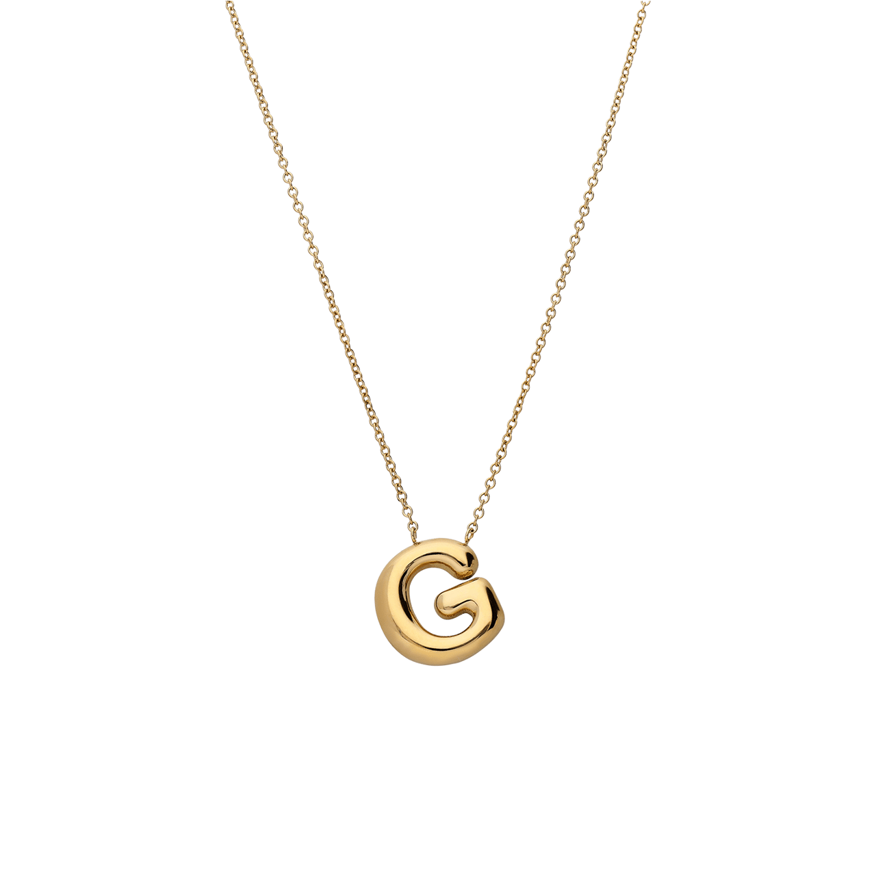 Stainless steel ketting met hanger letter voor dames | Lucardi-BE
