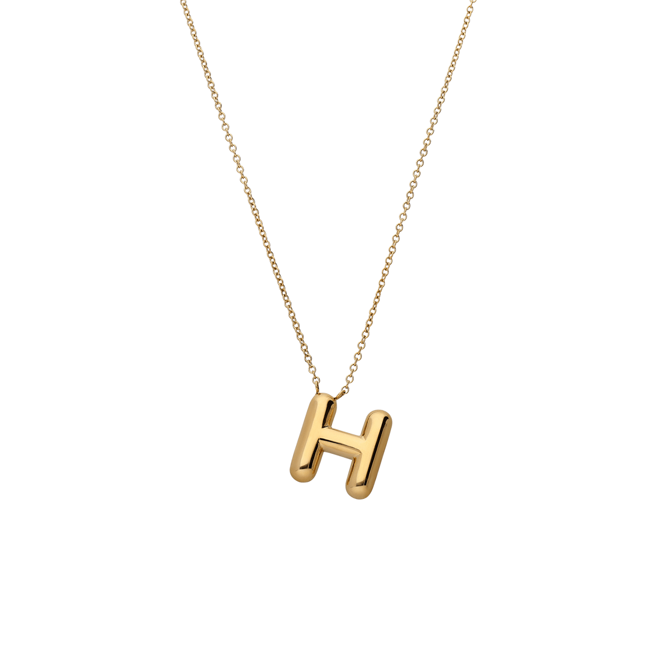 Stainless steel ketting met hanger letter voor dames | Lucardi-BE