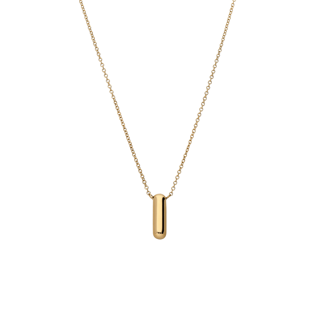 Stainless steel ketting met hanger letter voor dames | Lucardi-BE
