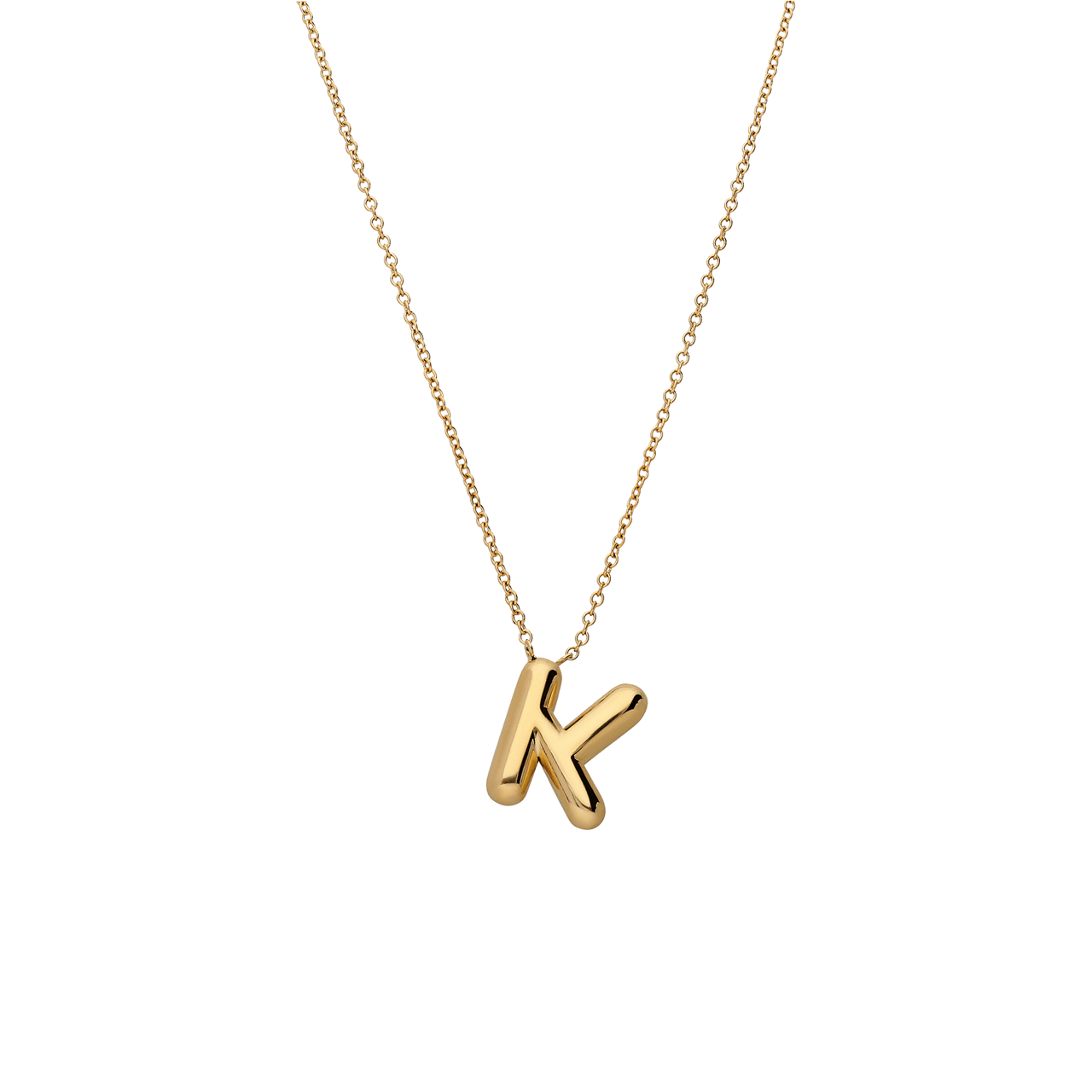 Stainless steel ketting met hanger letter voor dames | Lucardi-BE