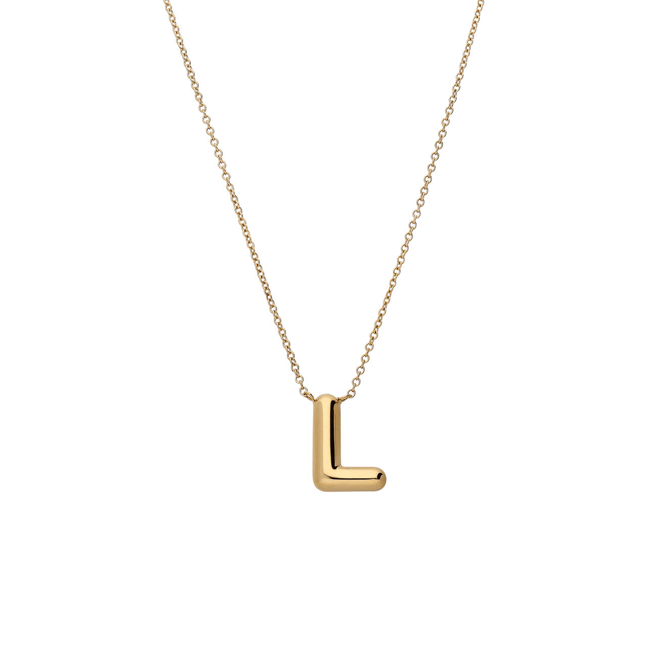 Stainless steel ketting met hanger letter voor dames | Lucardi-BE