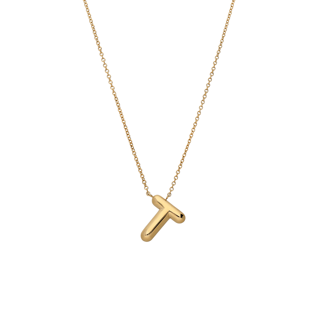 Stainless steel ketting met hanger letter voor dames | Lucardi-BE