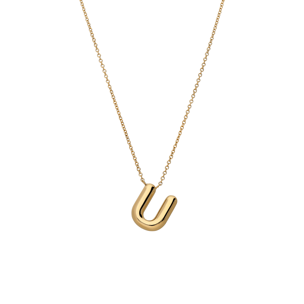 Stainless steel ketting met hanger letter voor dames | Lucardi-BE