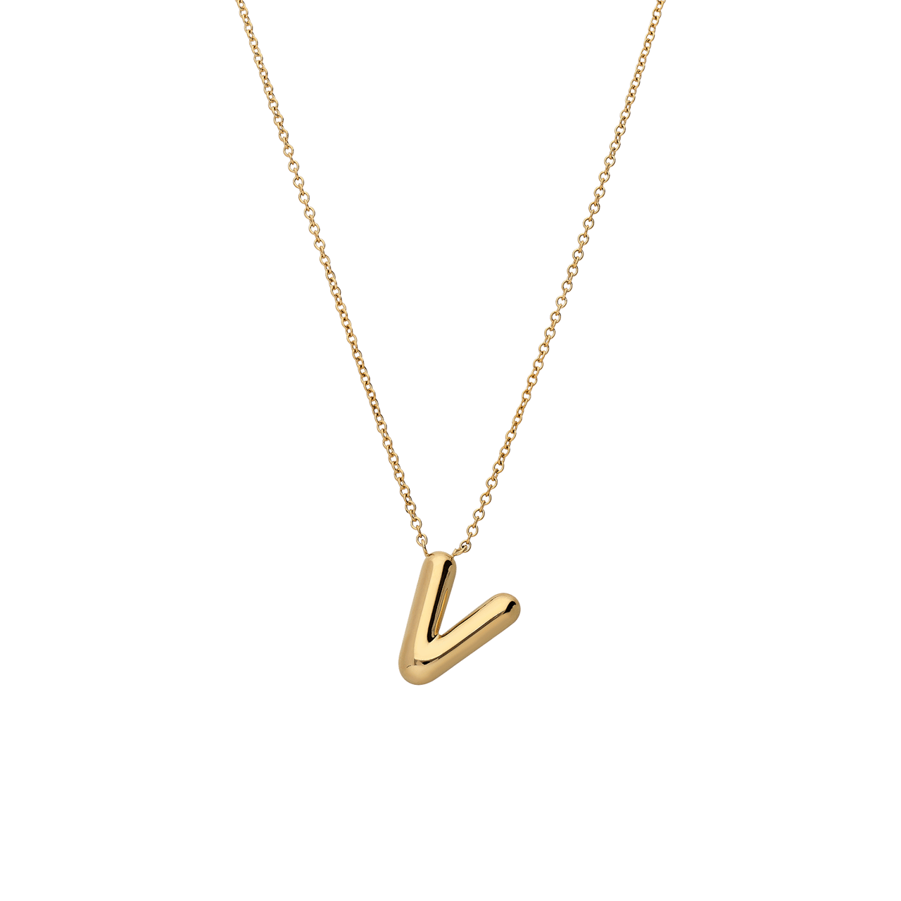 Stainless steel ketting met hanger letter voor dames | Lucardi-BE