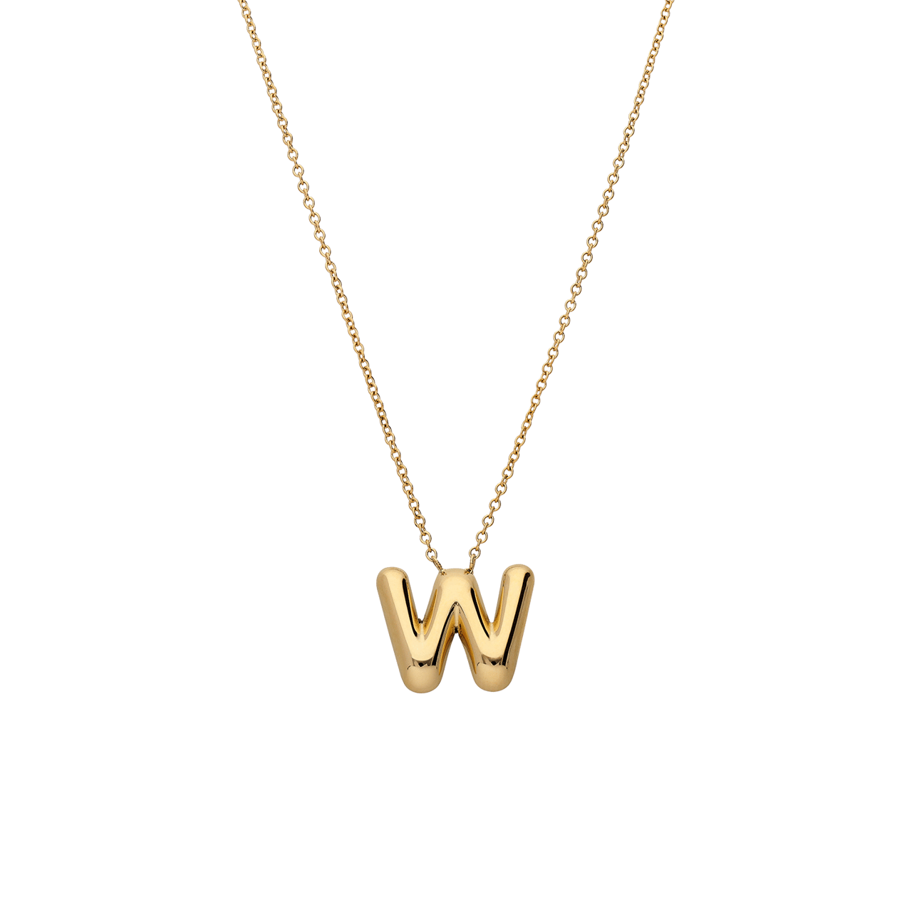 Stainless steel ketting met hanger letter voor dames | Lucardi-BE