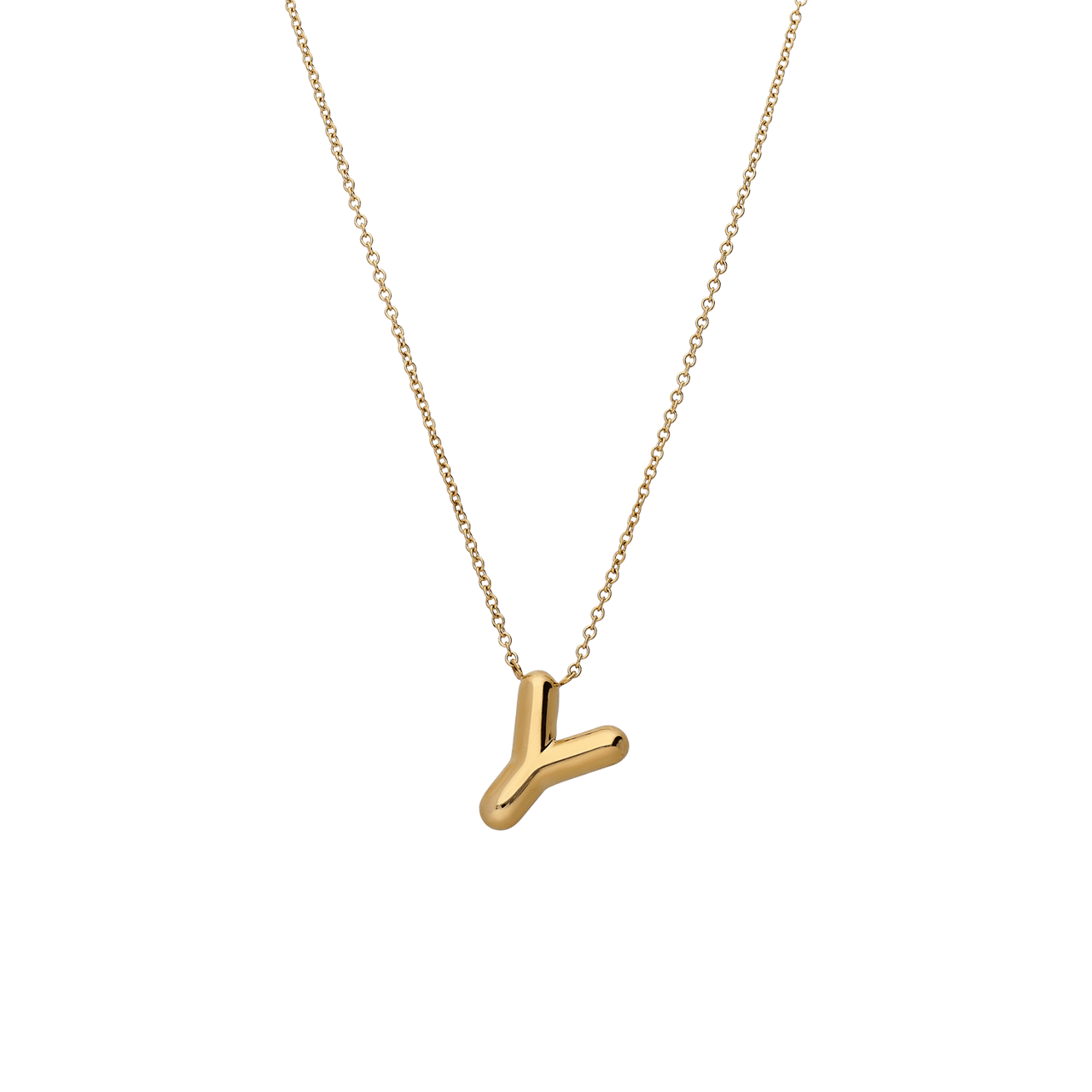 Stainless steel ketting met hanger letter voor dames | Lucardi-BE