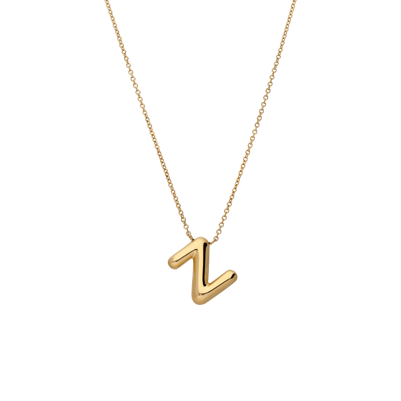 Stainless steel ketting met hanger letter voor dames | Lucardi-BE
