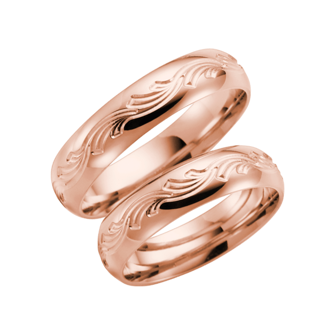 14 K rose gouden trouwring Lenteroos Dames H91R | Lucardi-NL