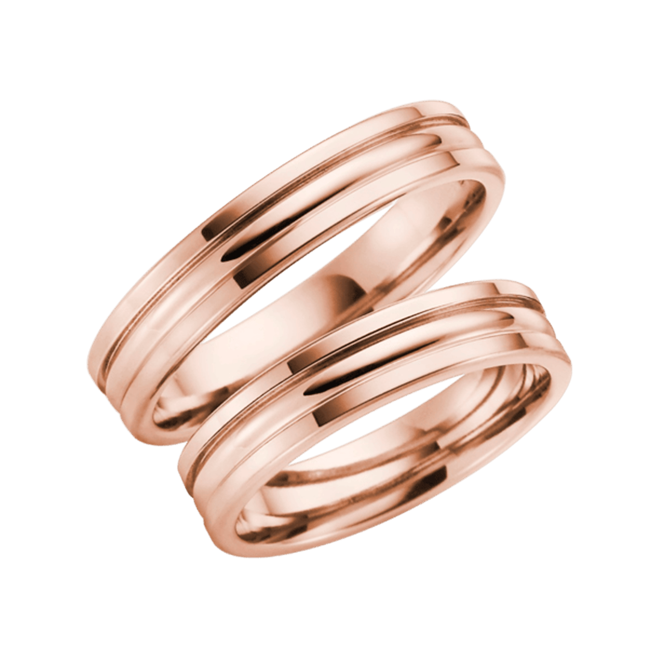 14 Karaat rose gouden trouwring Kalina Dames H135R | Lucardi-NL