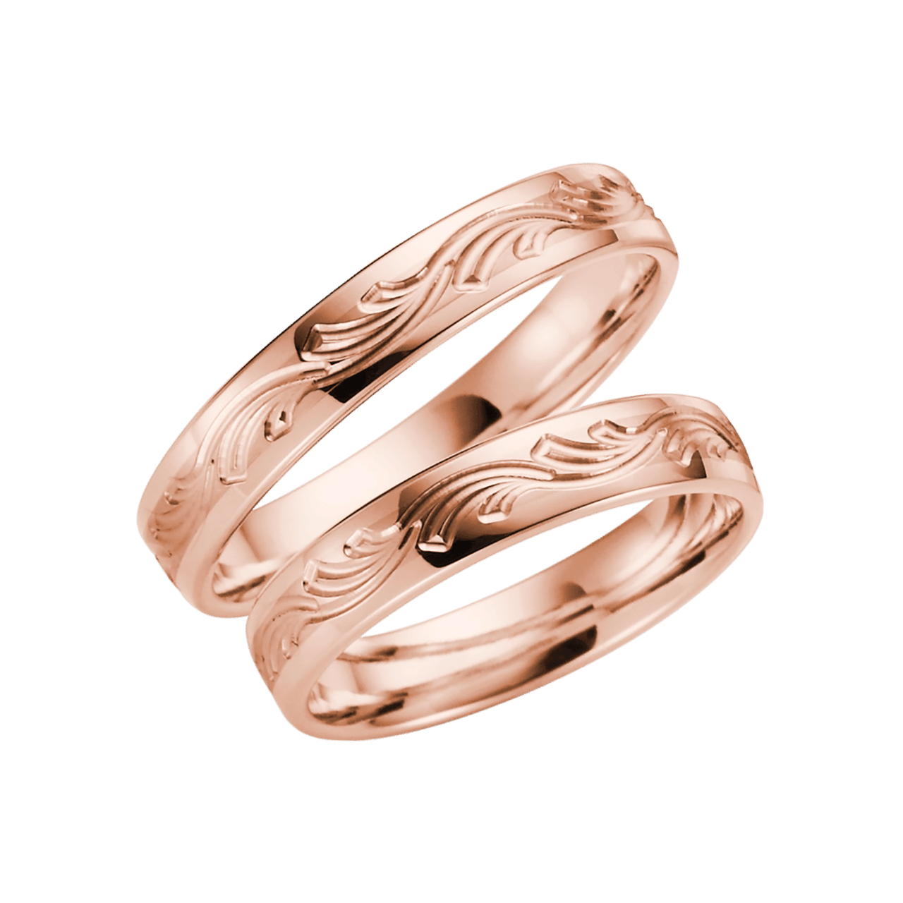 14 Karaat rose gouden trouwring Azalea Dames H141R | Lucardi-NL