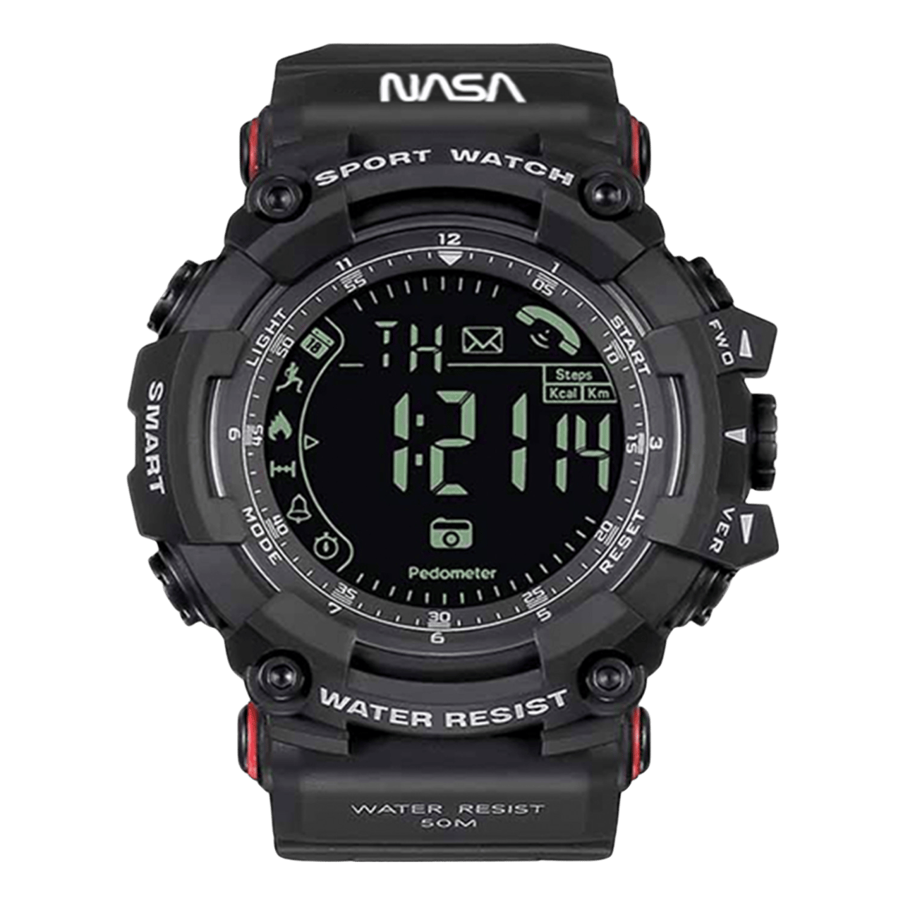 Nasa Smartwatch, 52 mm, schwarz, BNA30139-001 | Lucardi-DE