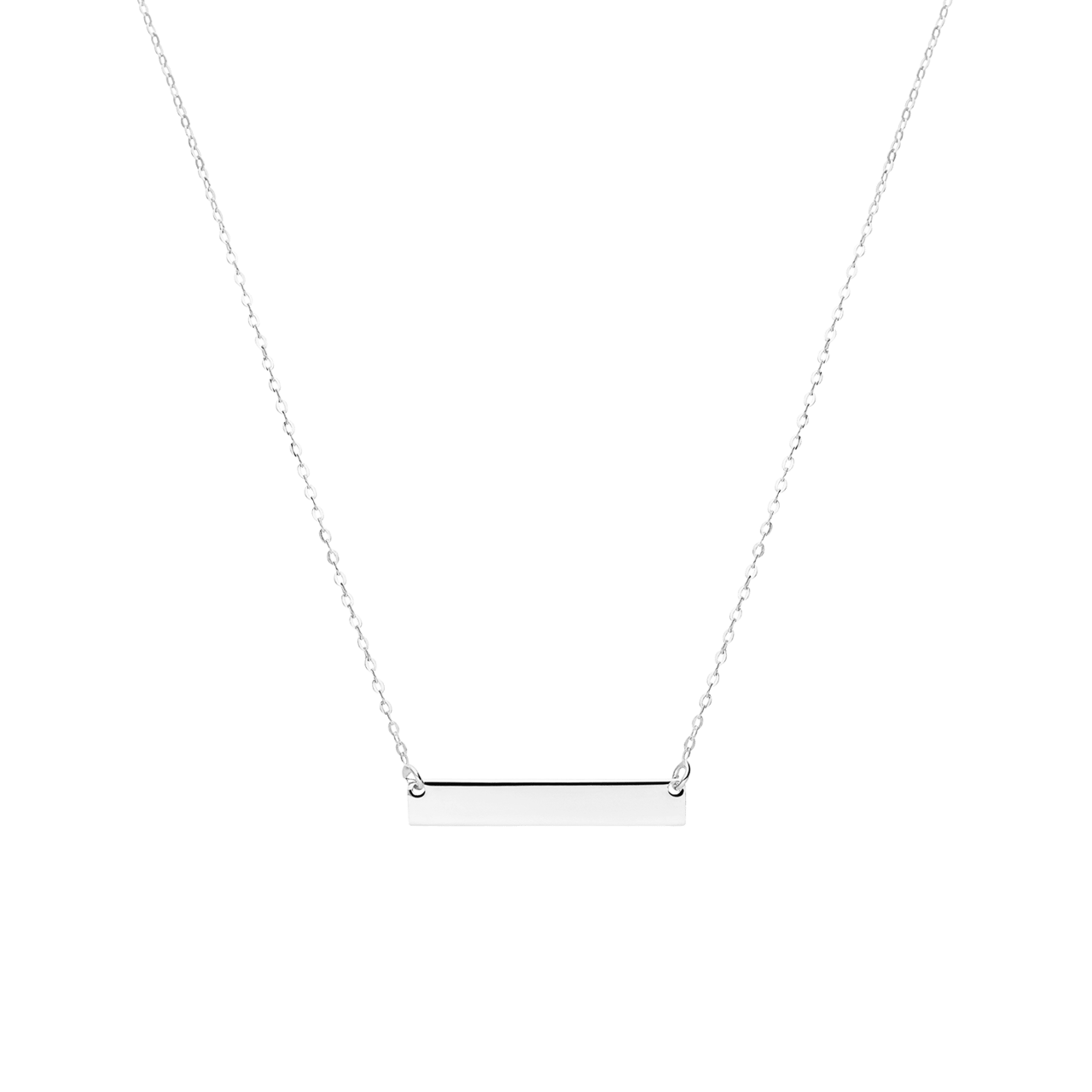 Zilveren ketting bar | Lucardi-NL